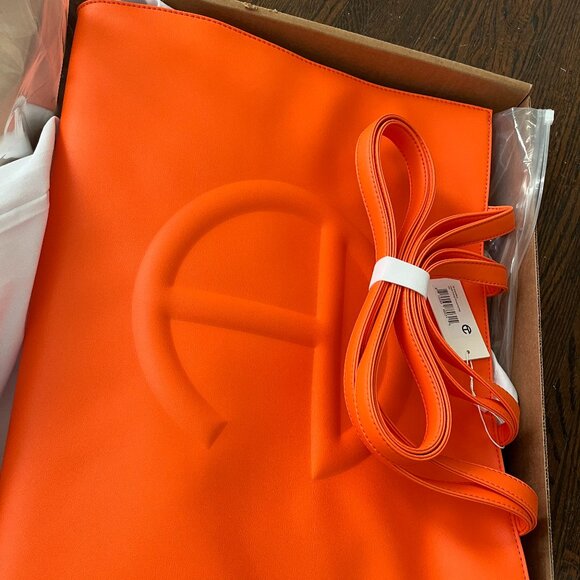 Telfar | Bags | Telfar Large Shopping Bagorange New With Tags | Poshmark